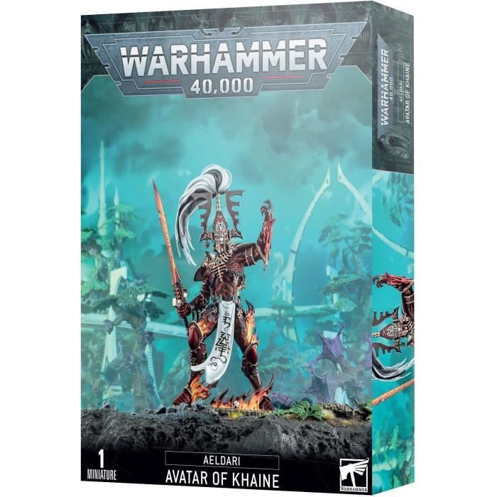 Figurine Games Workshop Warhammer 40k - Aeldari Avatar de Khaine - Noir ...