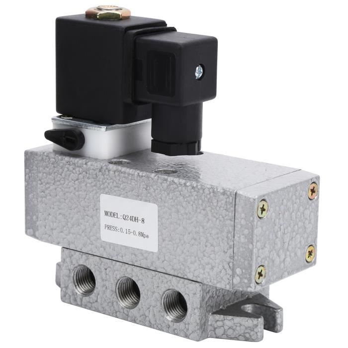 GOTOTOP Électrovanne électrique Electrovanne électrique G1 / 4in 2 Position 4 Way Square Single ...