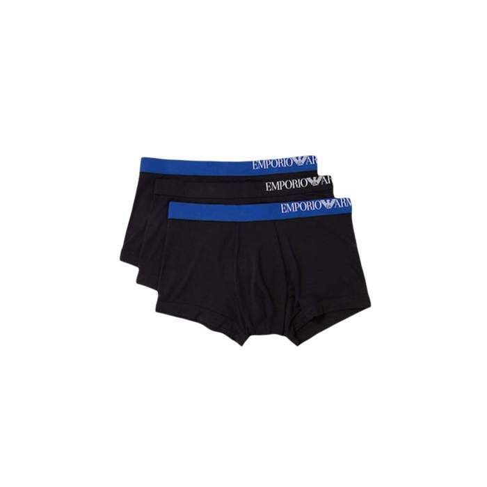 Boxers Soft Touch - Emporio Armani - Lot de 3 - Noir - Homme Noir ...