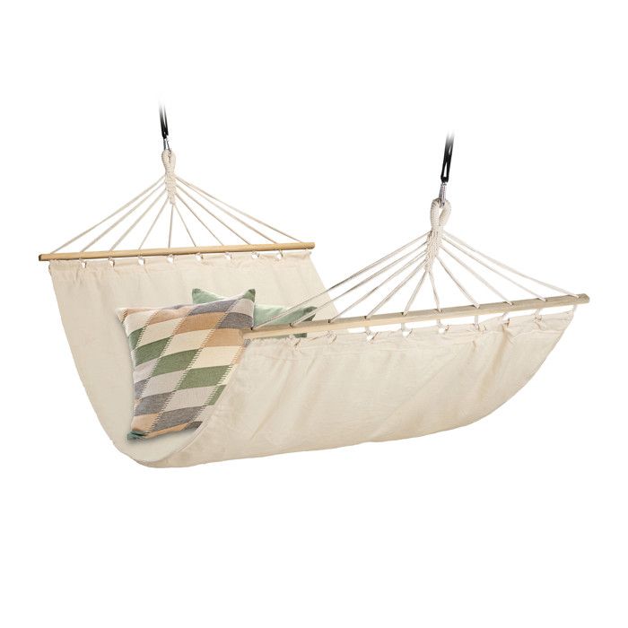 Relaxdays Hamac suspendu, pour l'extérieur, 2 personnes, charge max 200 ...