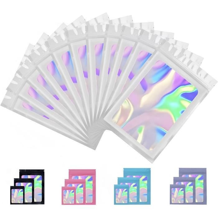 150 Pcs Sachets Refermable Zip Mylar, Sachet Hermétique Aluminium ...