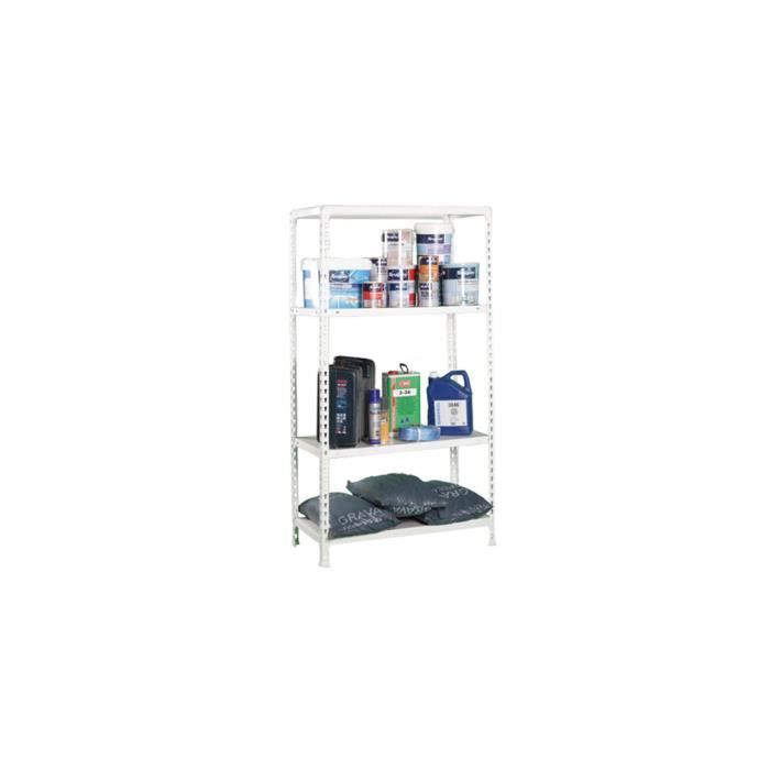 Étagère métallique - SIMON RACK - KIT ECOCLICK SUPERPLUS - 4 niveaux - 1500 x 1100 x 400 mm ...