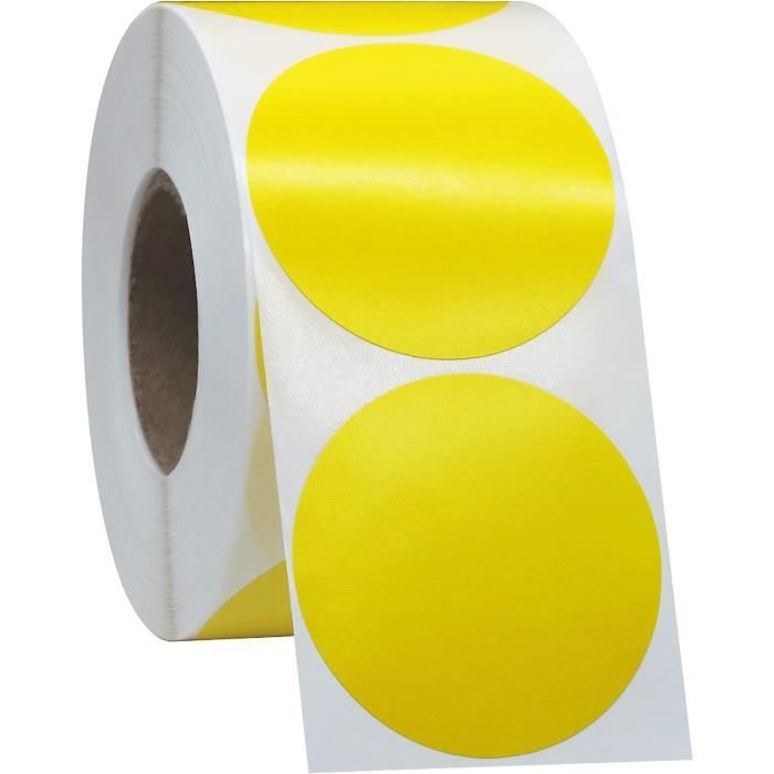 Lot De 750 Étiquettes Autocollantes Thermiques Rondes Multi-Usage Pour ...