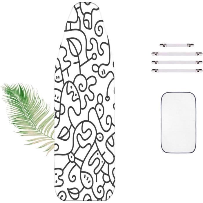 Extra Large - Housse De Table À Repasser Red Floral Épaissie - Design 2 ...