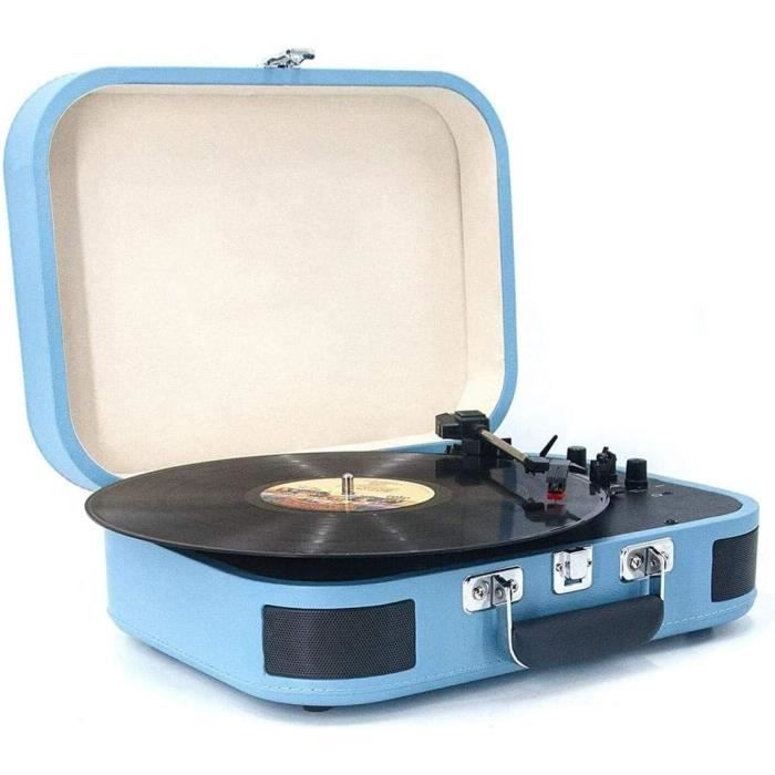 Lecteur Vinyle Avec 2 Haut-Parleurs Stéréo Intégrés, Platine Vinyle ...