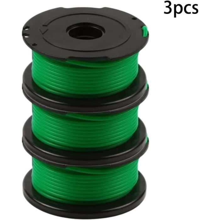 NC Lot de 3 bobines de Fil de Rechange pour débroussailleuse Black Decker GL7033 GL8033 GL9035 ...