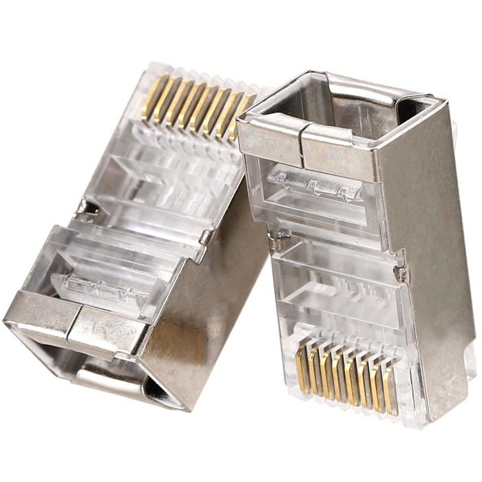 25 Pcs Connecteurs RJ45 Métalliques Blindés Prise Modulaire - RJ45 ...