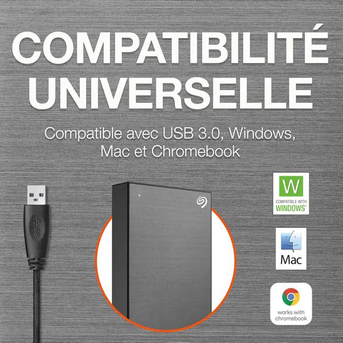 Disque dur externe portable - DEBSY - One Touch - 4 To - Chiffrement ...