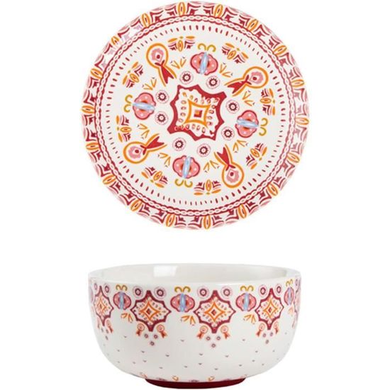 Ensemble Vaisselle En Céramique Style Bohème, Bol À Riz 5.5 Pouces Et ...