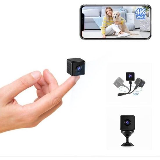 Mini Caméra De Surveillance 4K Hd Mini Caméra De Surveillance ...