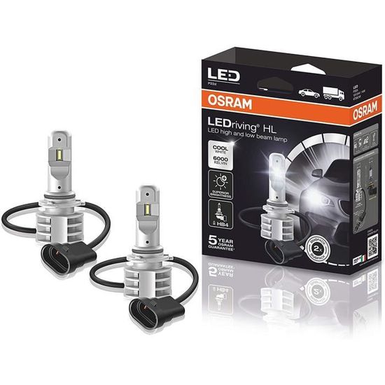 OSRAM 9736CW LEDriving HL, Off-Road ≙ HB4, Feux de Croisement et de ...