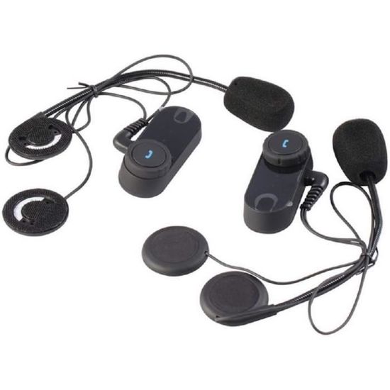 Motocycles Intercom Bluetooth Headset Casque De Moto Bt Interphone Pour ...