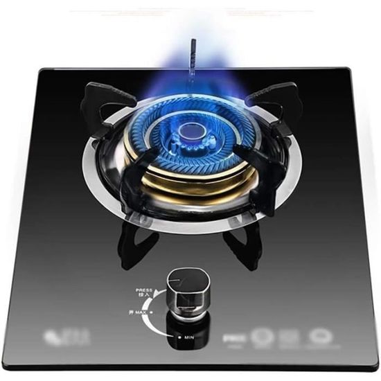 Tables De Cuisson À Gaz Table De Cuisson À Gaz En Verre Trempé Noir ...