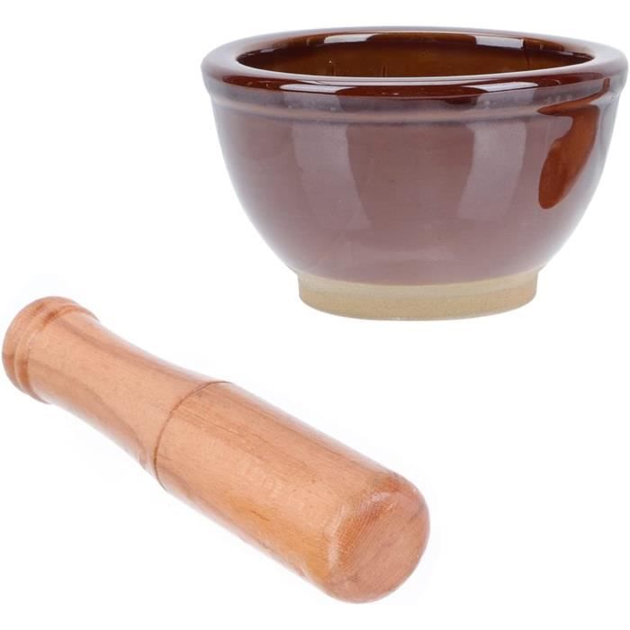 Mortier Et Pilon Set Ail Pilon Pilule Broyeur Spice Grinder Herb Bol en ...