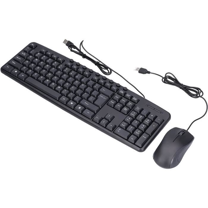 Combo Clavier et Souris Filaire, Clavier et Souris USB Filaire ...