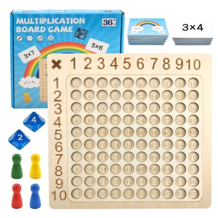 Table de Multiplication - Montessori Mathématique - Jouet en Bois ...