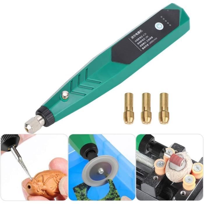 Kit D'Outils Rotatifs Électriques, Mini Meuleuse Électrique 18000 Tr ...