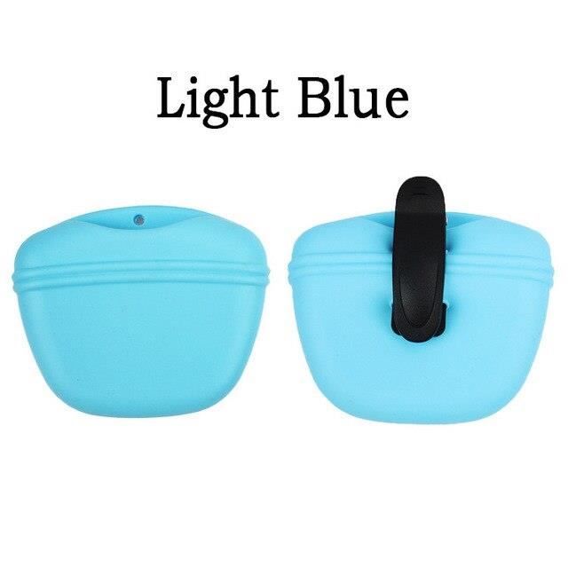 Silicone Dog Treat Bag Pet Portable Dog Training Waist Bag Outdoor ...