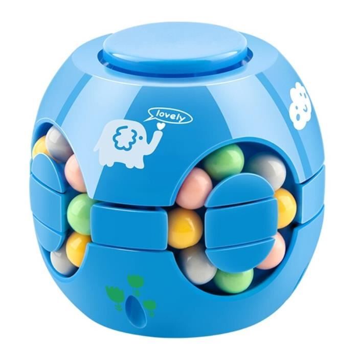 Bean Toy Puzzle Spinning Tops Bead Cube Early Learning Jigsaw for Kids ...