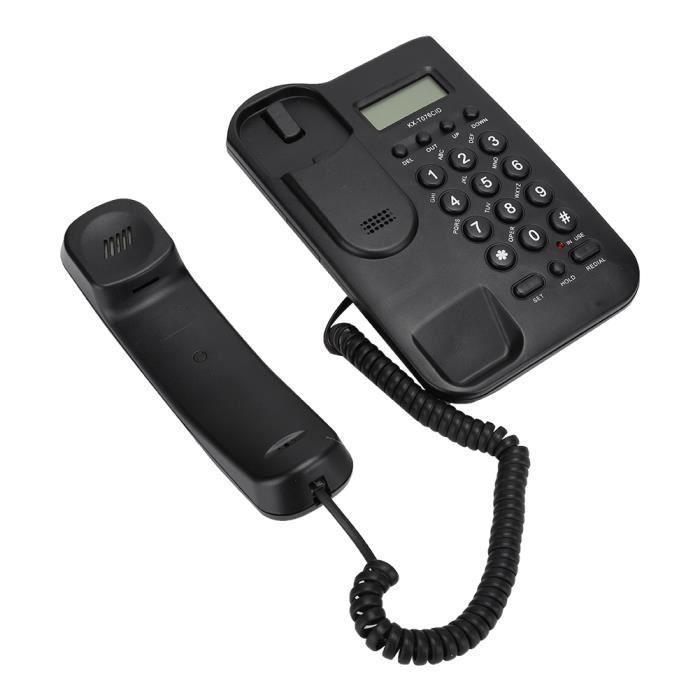 Téléphone résidentiel KX T076 Téléphone fixe anglais filaire pour ...