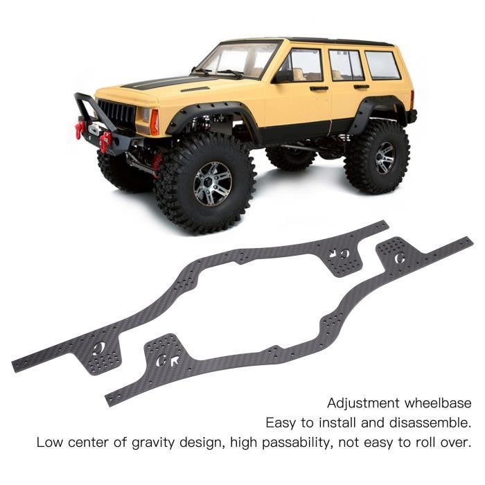 Poutre de cadre en carbone RC Kit de châssis en fibre de carbone LCG, réglage du centre de ...