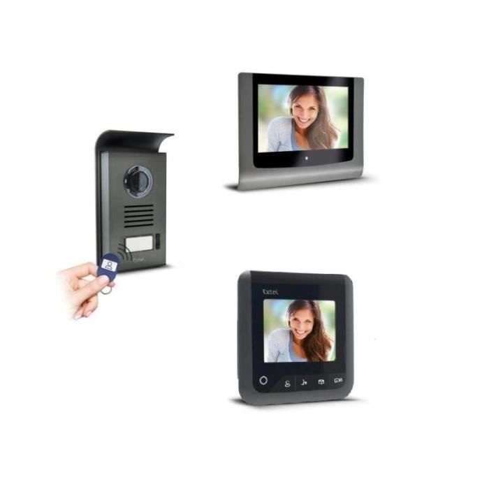 EXTEL Visiophone Levo Access 2 fils avec 2 ecrans couleur 7 avec ...