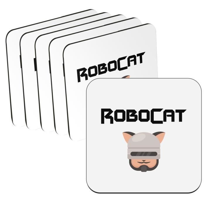 Sous Verre Liège (Lot de 6) Robocat Anime Parodie Film Series ...