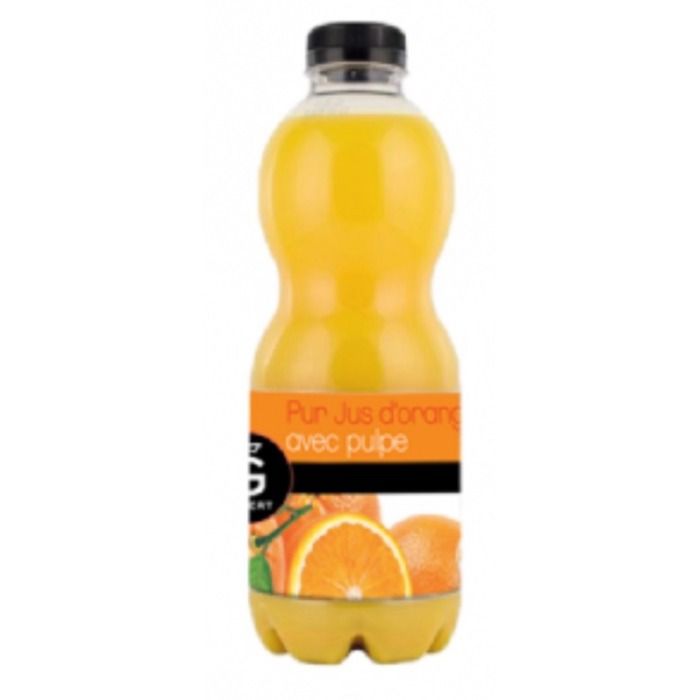 Pur Jus d'Orange avec Pulple PET Gilbert 1L/Bouteille 6 bouteilles ...