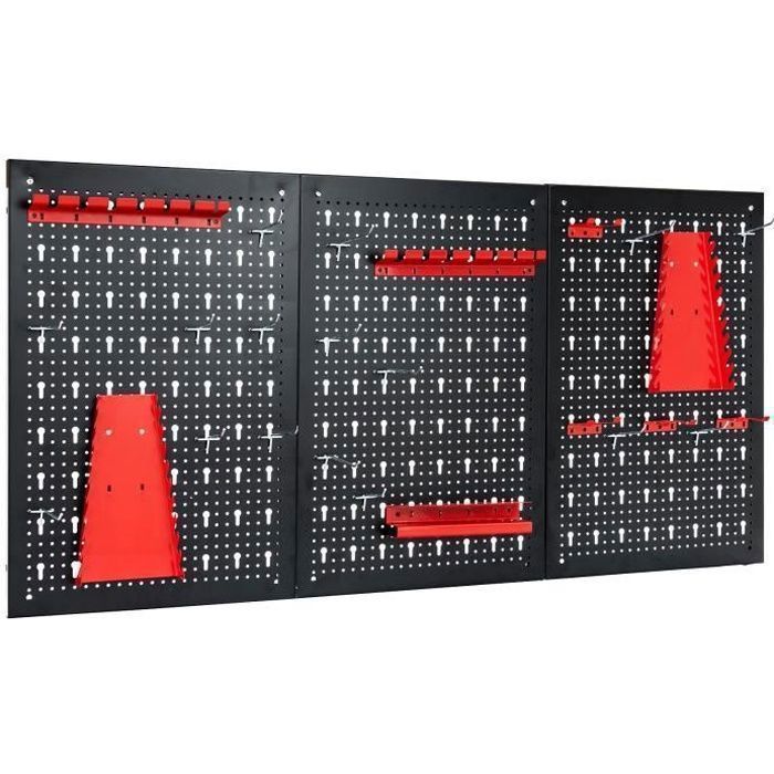 GOPLUS Porte Outils Mural en Métal avec 28 Pièces, Panneau d'Outils ...