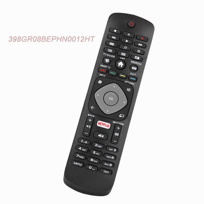New -Télécommande de remplacement pour Philips Smart TV avec NETFLIX ...