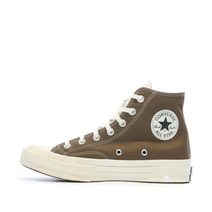 Baskets Marron Femme Converse Chuck 70 Hi Hemp Brown - Cdiscount Chaussures