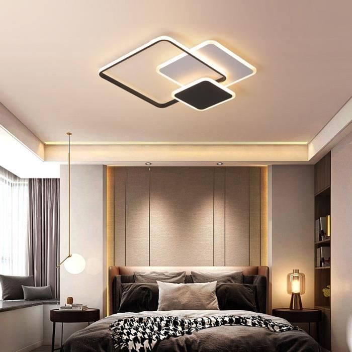 Moderne LED Plafonnier Lampe Intensité Variable avec Télécommande 3000K ...
