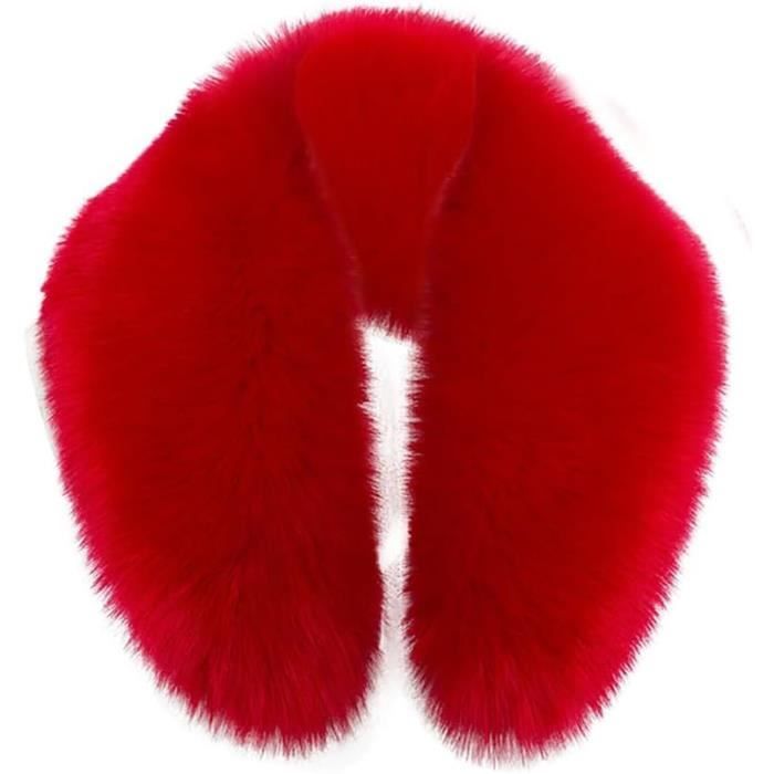 Fausse Fourrure Écharpe Col Moelleux Châle Cache-Cou Femmes Hiver ...