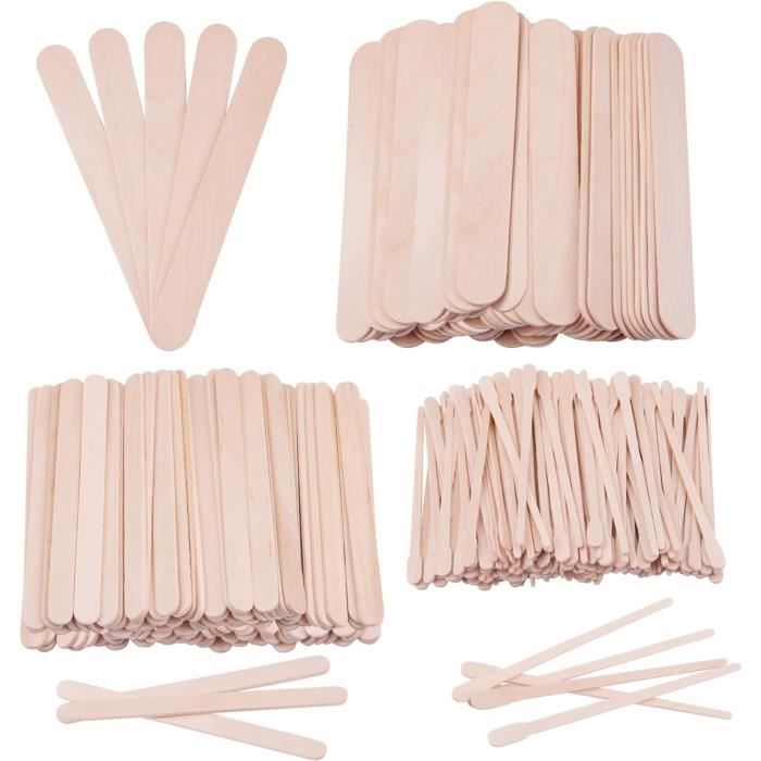 BQTQ 500 Pièces Spatule Bois Epilatioâtons Applicateurs à Cire Spatule ...