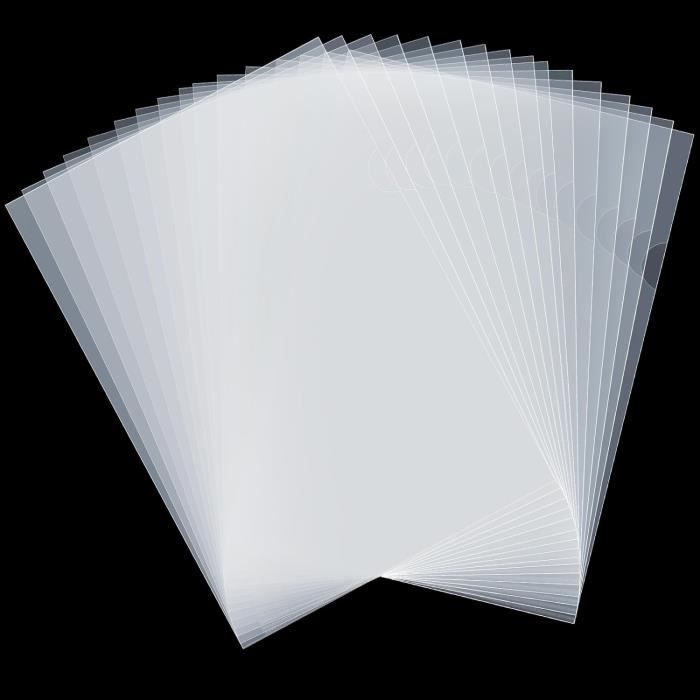 YAWOIRG Lot de 30 Pochette Transparente A4,A4 Coupé Flush Folders ...