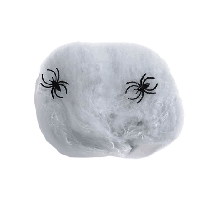 8 Packs/160g Funny Prank Prop Stretch Spider and Spooky Web Party ...