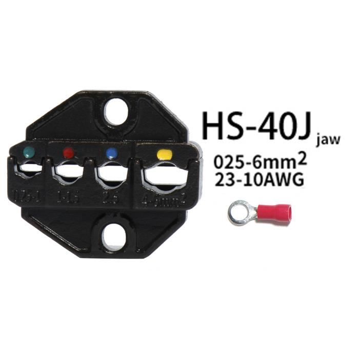 PINCE DE SERRAGE,40J jaw--Pince à sertir HS à mâchoires, connecteur, connecteur, connecteur ...