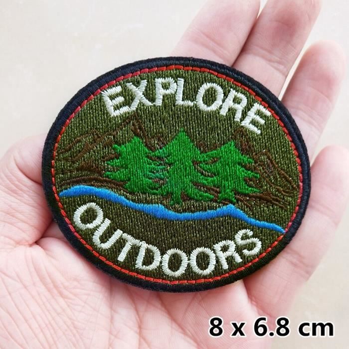 481 -Autocollant brodé sur sac à dos pour vêtements,Badge brodé avec le ...