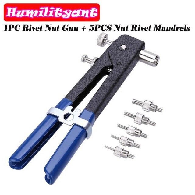 ECROU,1PC Rivet Gun--Kit de pistolet à Riveter manuel en acier ...