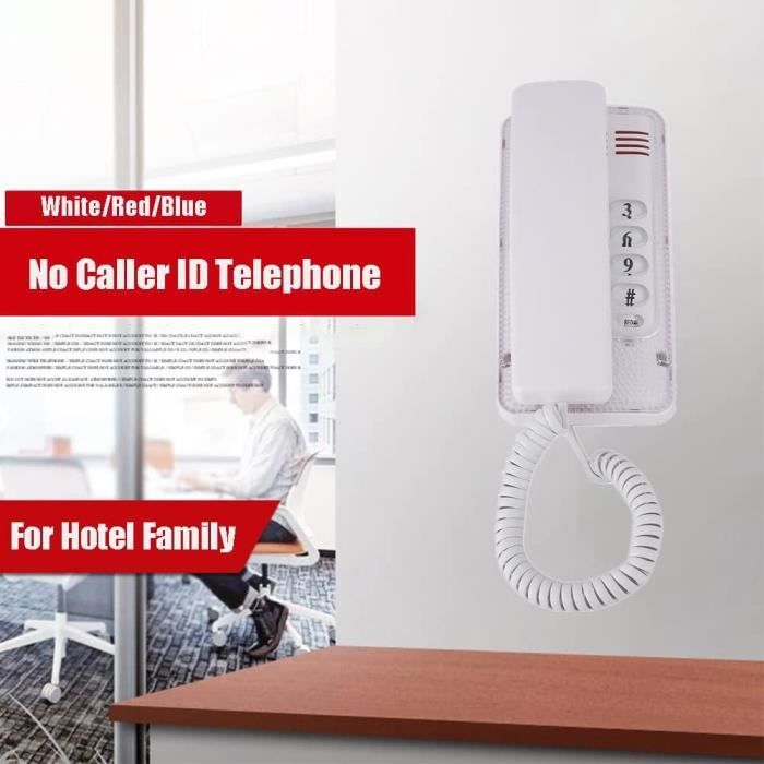 Mini Téléphone Mural, Téléphone Fixe Rétro Fixable Au Mur Avec Fonction ...