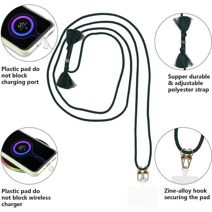Cordon Telephone Portable, Universelle Franges Cordon Tour De Cou En ...