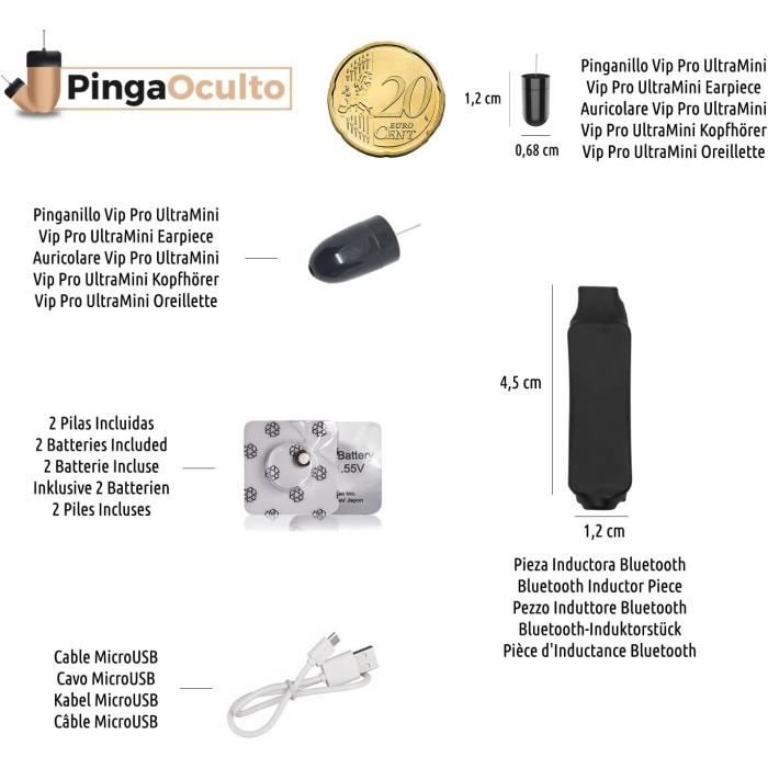 Oreillette Espion Bluetooth Ecouteur Mini Invisible Examen Vip Pro ...