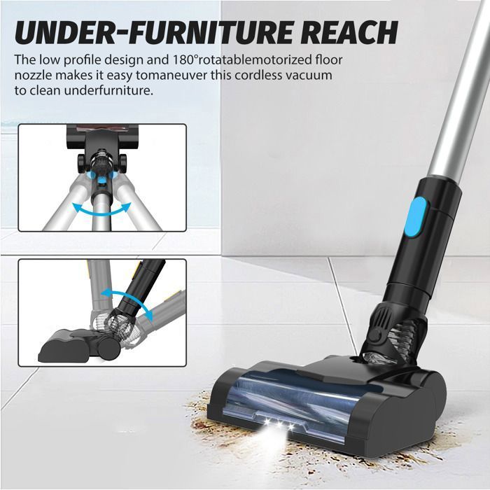 3IN1 Handheld Vacuum Cleaner Kit,Powerful& Rechargeable Stick Cordless ...