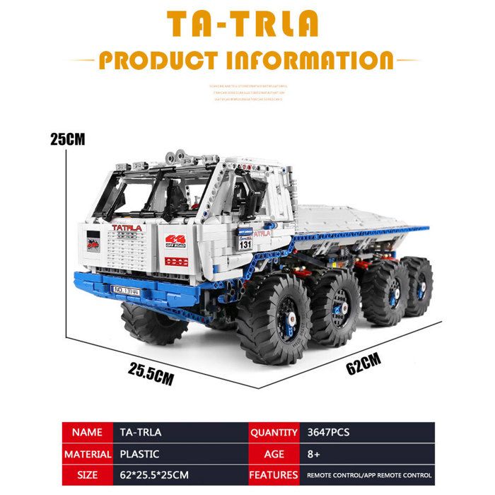 MOULD KING 13144 Jouets techniques de voiture Le moteur MOC-27092 Tatra ...