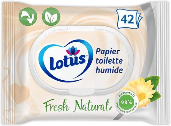 PAPIER TOILETTE-Fresh Natural Papier Toilette Humide Fresh Natural ...