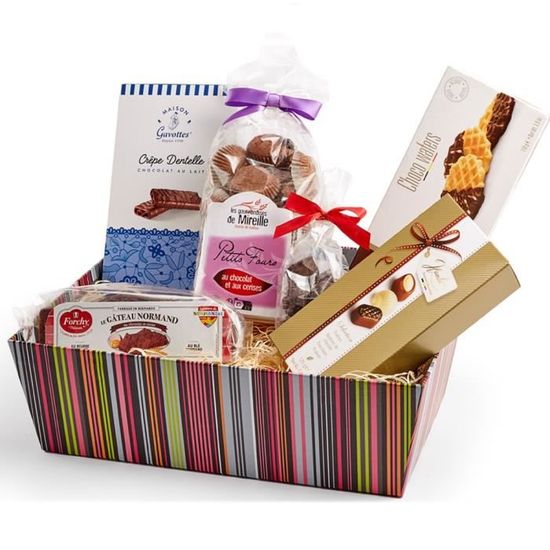 Coffret Cadeau Gourmand - Panier des Douceurs Chocolatées Option - Sans ...