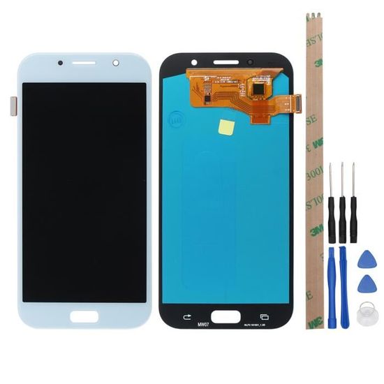 Écran LCD + écran tactile pour Samsung Galaxy A7 2017 A720 A720F SM-A720F BLEU + outils ...
