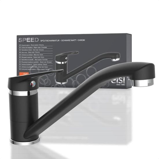 Ni182Scr-B Speed Mitigeur Monocommande Noir Mat[u906] - Cdiscount Bricolage