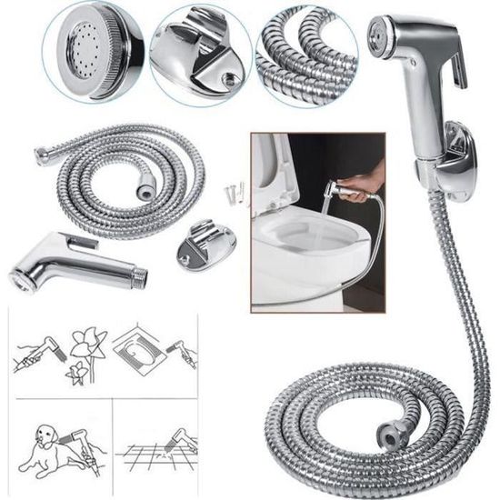 FINE-Kit Douchette Bidet WC Pulvérisateur de douche pour l'hygiène ...