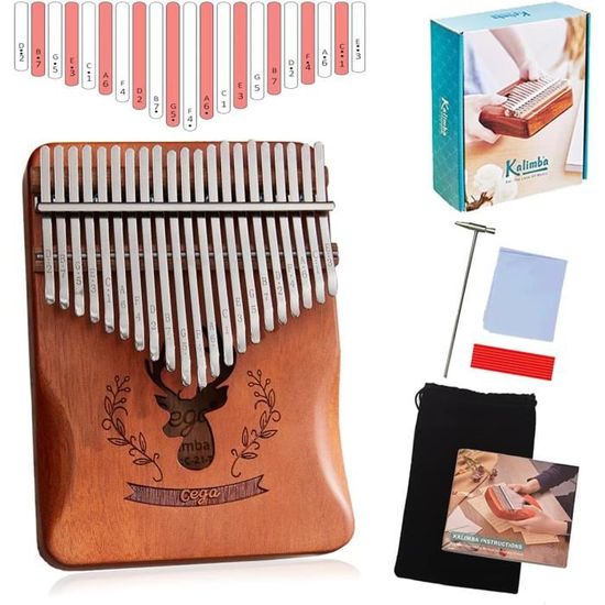 Kalimba 21 touches P à pouce P à Doigts Professionnel De Haute Qualité Portable Doigt Pouce P ...